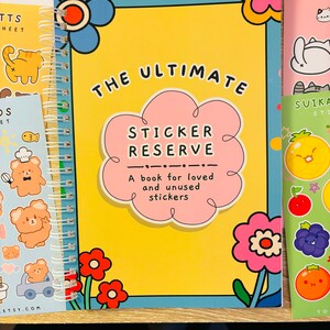 Reusable Sticker Book Cute Sticker Album for Loved and Unused Sticker ...