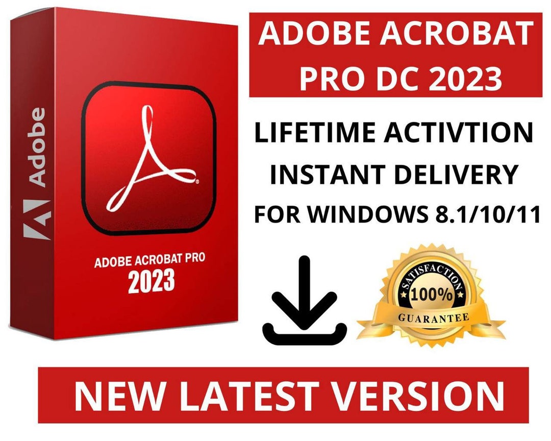 Adobe Acrobat Pro DC 2023 LCENSE KEY for Windows - Etsy Portugal