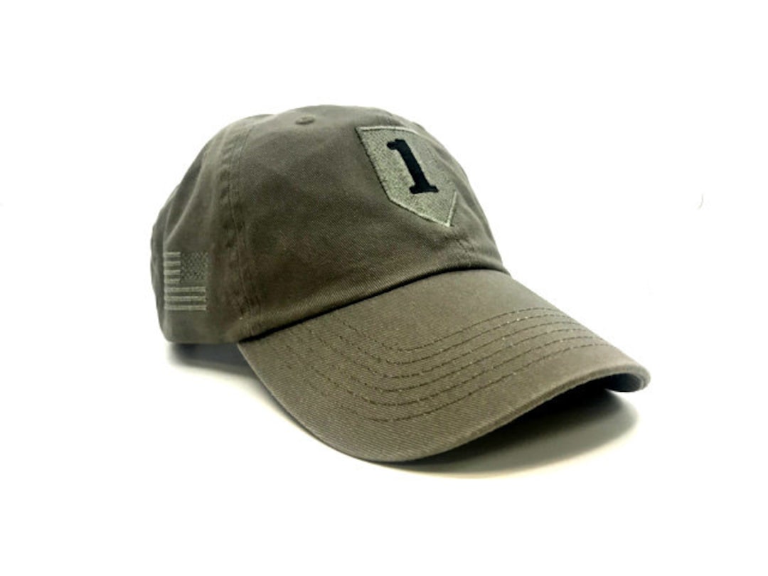1st Infantry Division OD Green Cap Hat US Army - Etsy