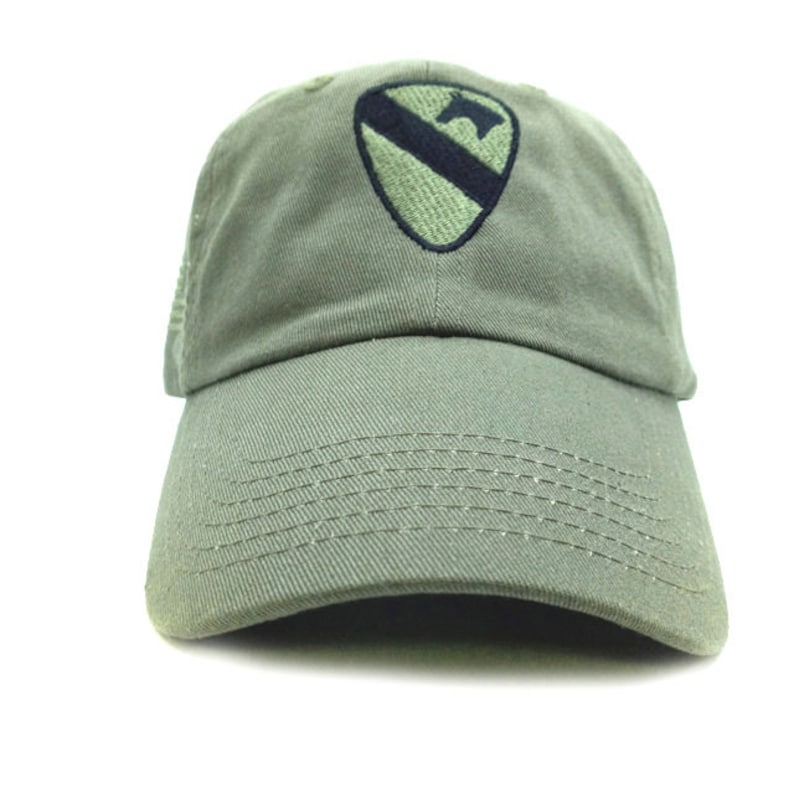 1st Cavalry Division OD Green Cap Hat - Etsy