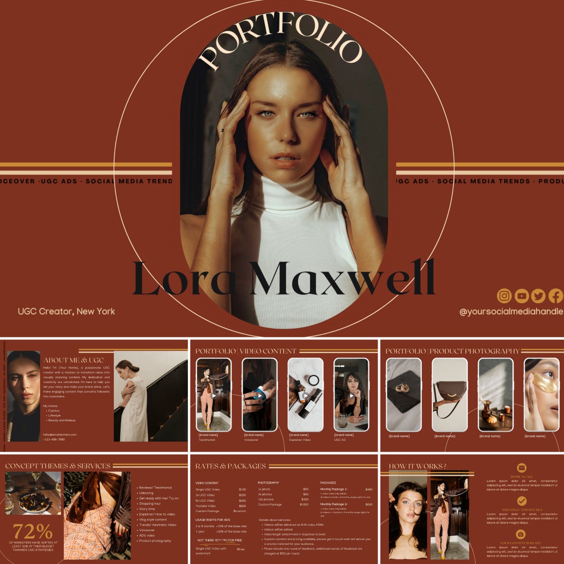 Modern UGC Portfolio Template, Canva UGC Portfolio Template for Creator ... Modern UGC Portfolio Template, Canva UGC Portfolio Template for Creator ...