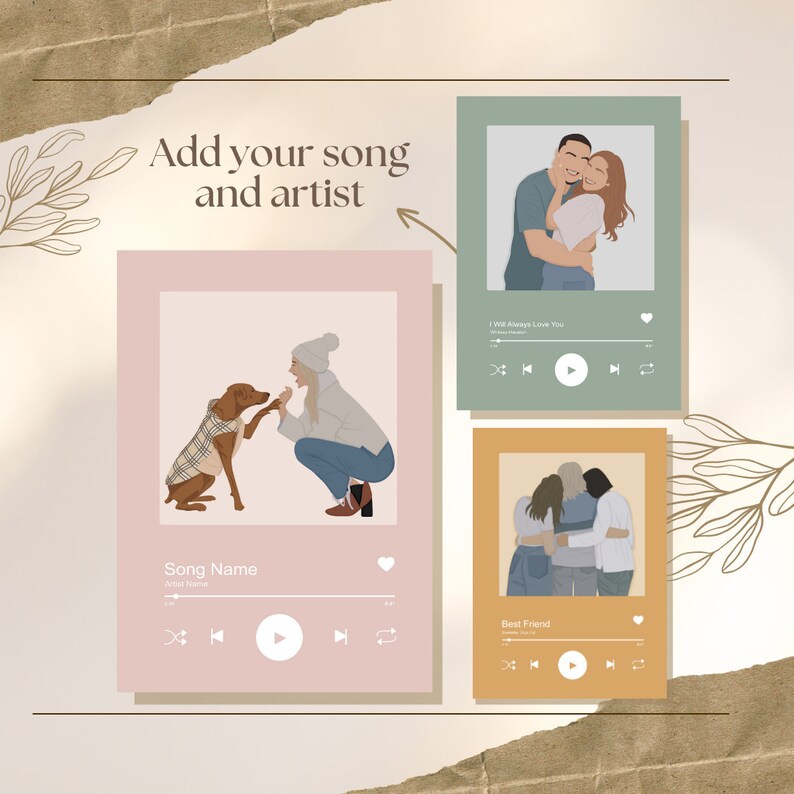 Custom Spotify Album Cover Poster, Wedding Song Lyrics, Digital ...