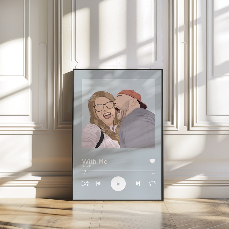 Custom Spotify Album Cover Poster, Wedding Song Lyrics, Digital ...