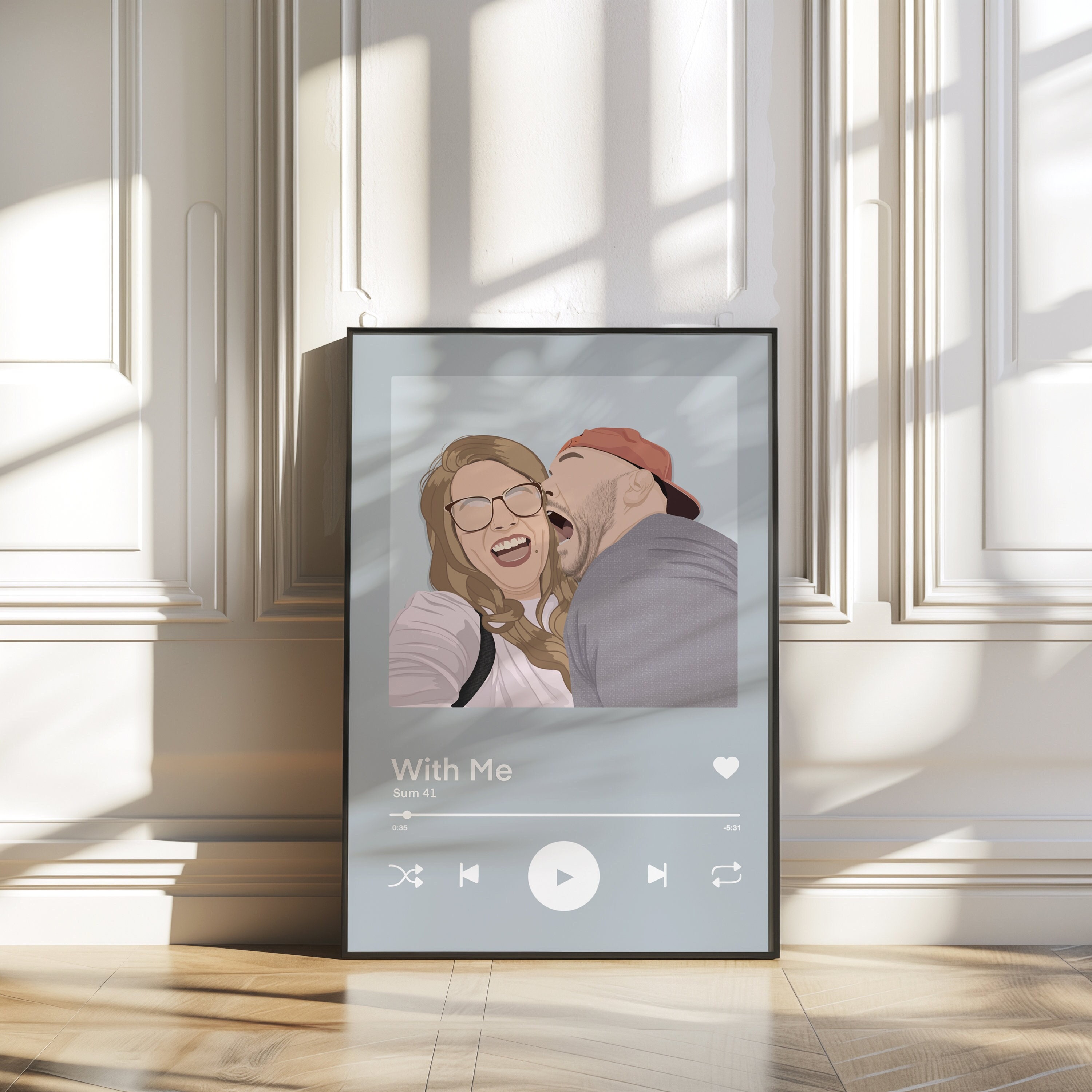 Custom Spotify Album Cover Poster, Wedding Song Lyrics, Digital ...