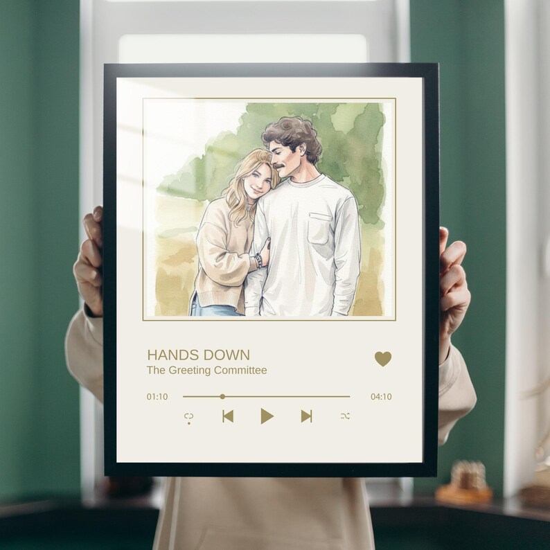 Custom Spotify Album Cover Poster, Wedding Song Lyrics, Digital ...