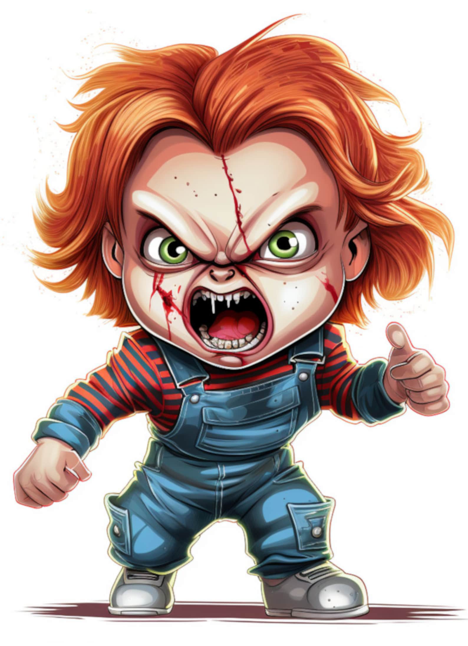 Chucky - Cartoon Chucky - Etsy