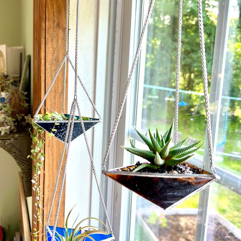 Stained Glass Planters - Etsy