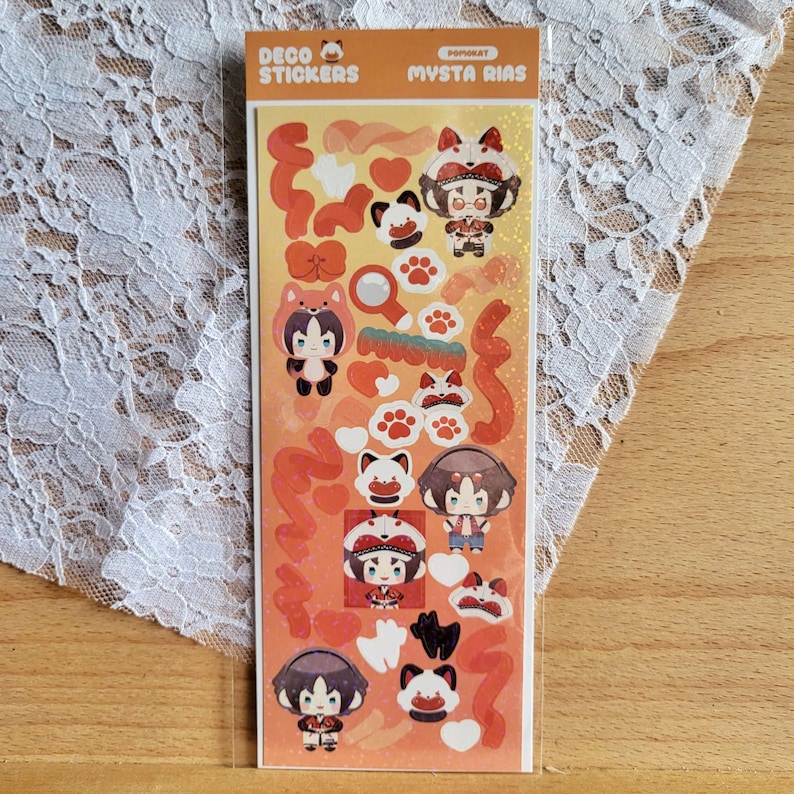 Nijisanji EN Luxiem Characters Deco Sticker Sheet - Etsy