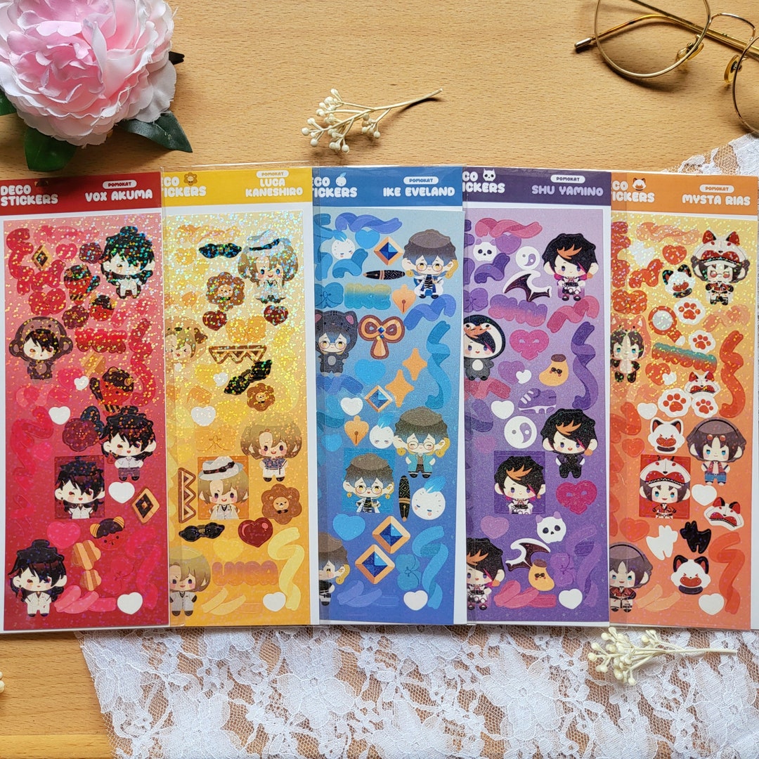 Nijisanji EN Luxiem Characters Deco Sticker Sheet - Etsy