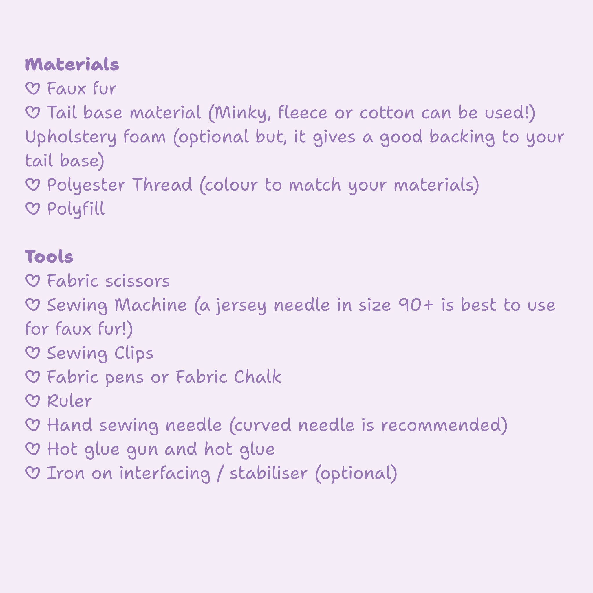 Fursuit Nub Tail PDF Pattern Tutorial for Furry Costumes and Cosplay - Etsy