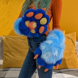 PDF Pattern Download Fursuit 4 Finger Puffy Handpaws, Furry Paws ...