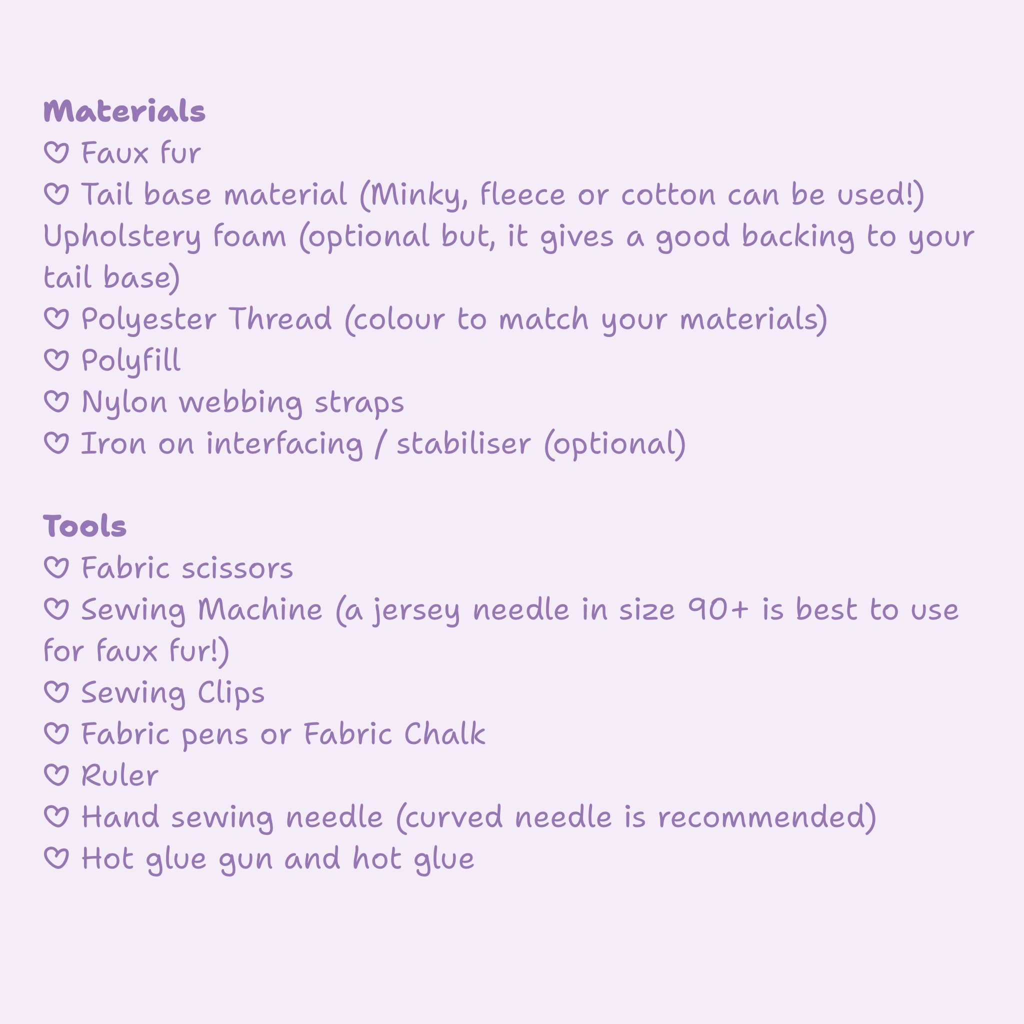 Fursuit Nub Tail PDF Pattern Tutorial for Furry Costumes and Cosplay - Etsy