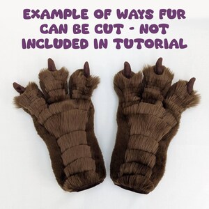 Bird Reptile Dinosaur Raptor Paw Pattern Tutorial for Fursuits and ...
