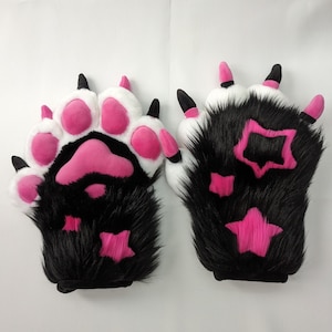 PDF Pattern Download Fursuit 5 Finger Puffy Handpaws, Furry Paws ...