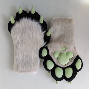 PDF Pattern Download Fursuit 5 Finger Puffy Handpaws, Furry Paws ...