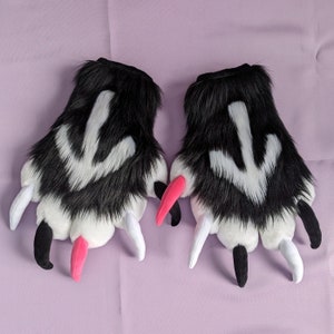 PDF Pattern Download Fursuit 5 Finger Puffy Handpaws, Furry Paws ...