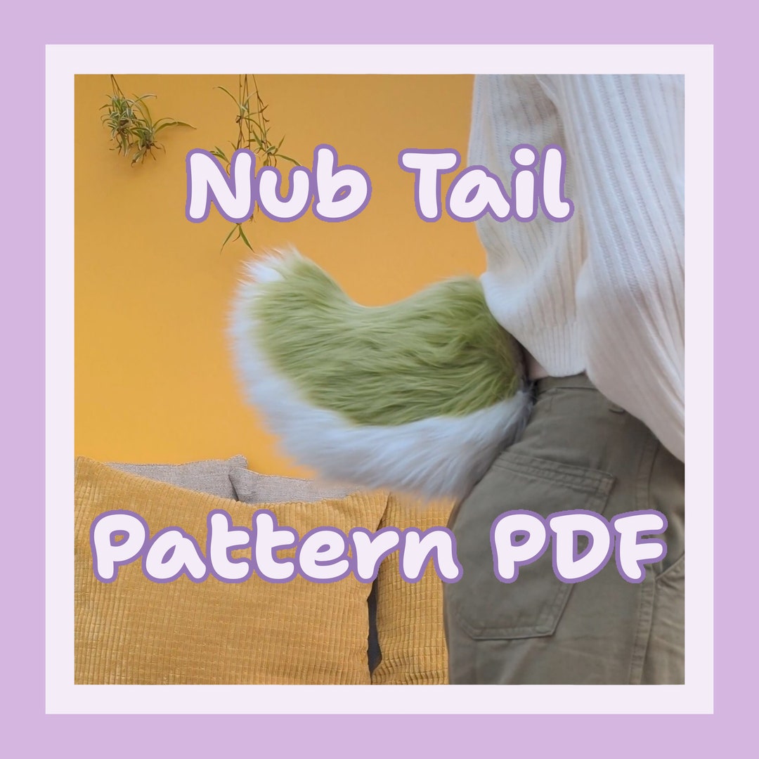 Fursuit Nub Tail PDF Pattern Tutorial for Furry Costumes and Cosplay - Etsy