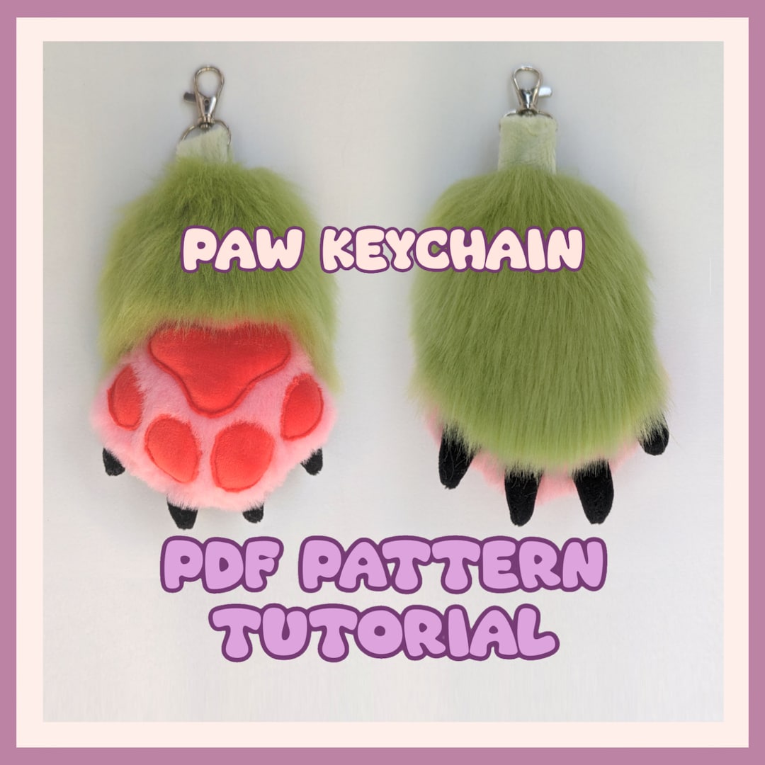 PDF Pattern Download Paw Keychain Tutorial - Etsy
