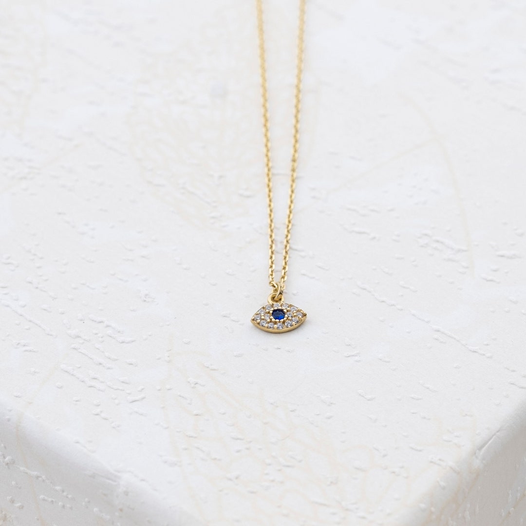 Evil Eye Ward Necklace, Guardian Eye Jewelry, Christmas Gift, Gift for ...