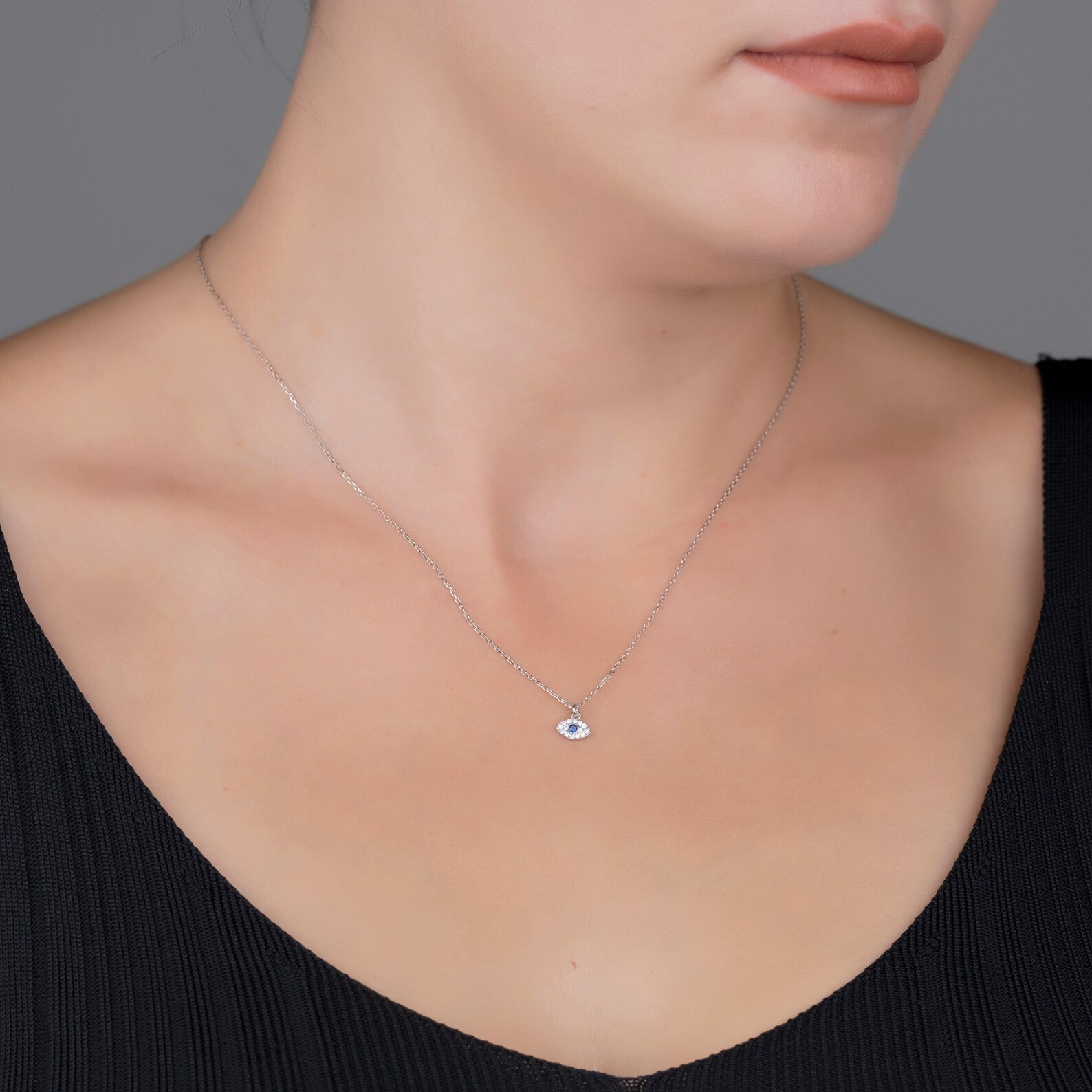 Evil Eye Ward Necklace, Guardian Eye Jewelry, Christmas Gift, Gift for ...