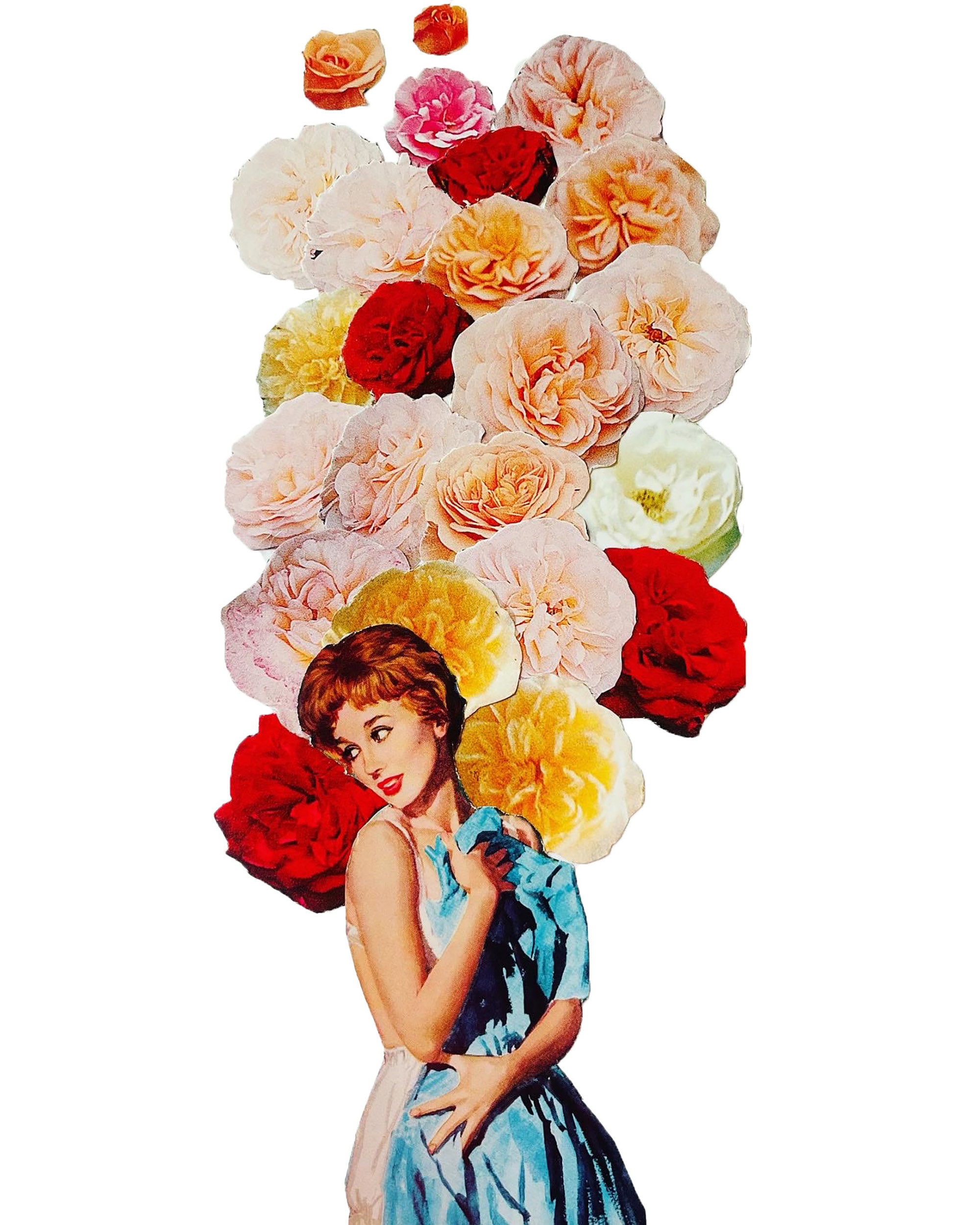 Analog Collage Art Print Vintage Art, Paper Collage, Handmade Collage ...