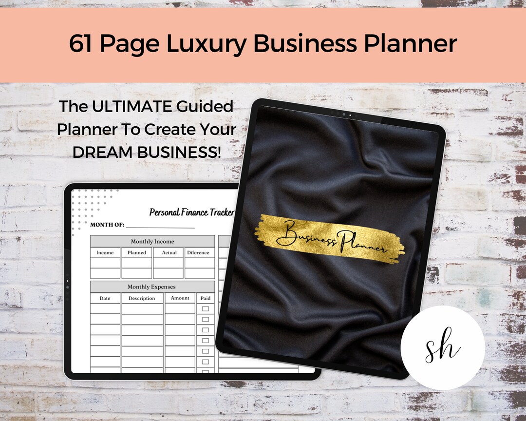 Business Planner Digital Business Planner Guided Business Planner ...
