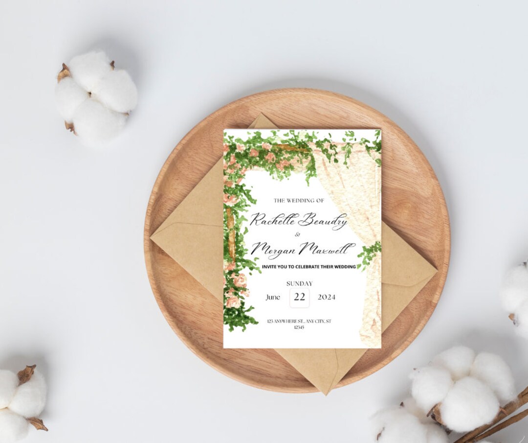 Stylish Minimal Aesthetic iPad Slim Sleeve Wedding Invitation, Sleeve ...