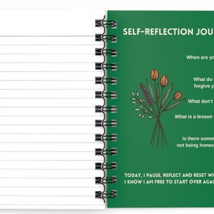 Self-reflection Spiral Bound Journal - Etsy