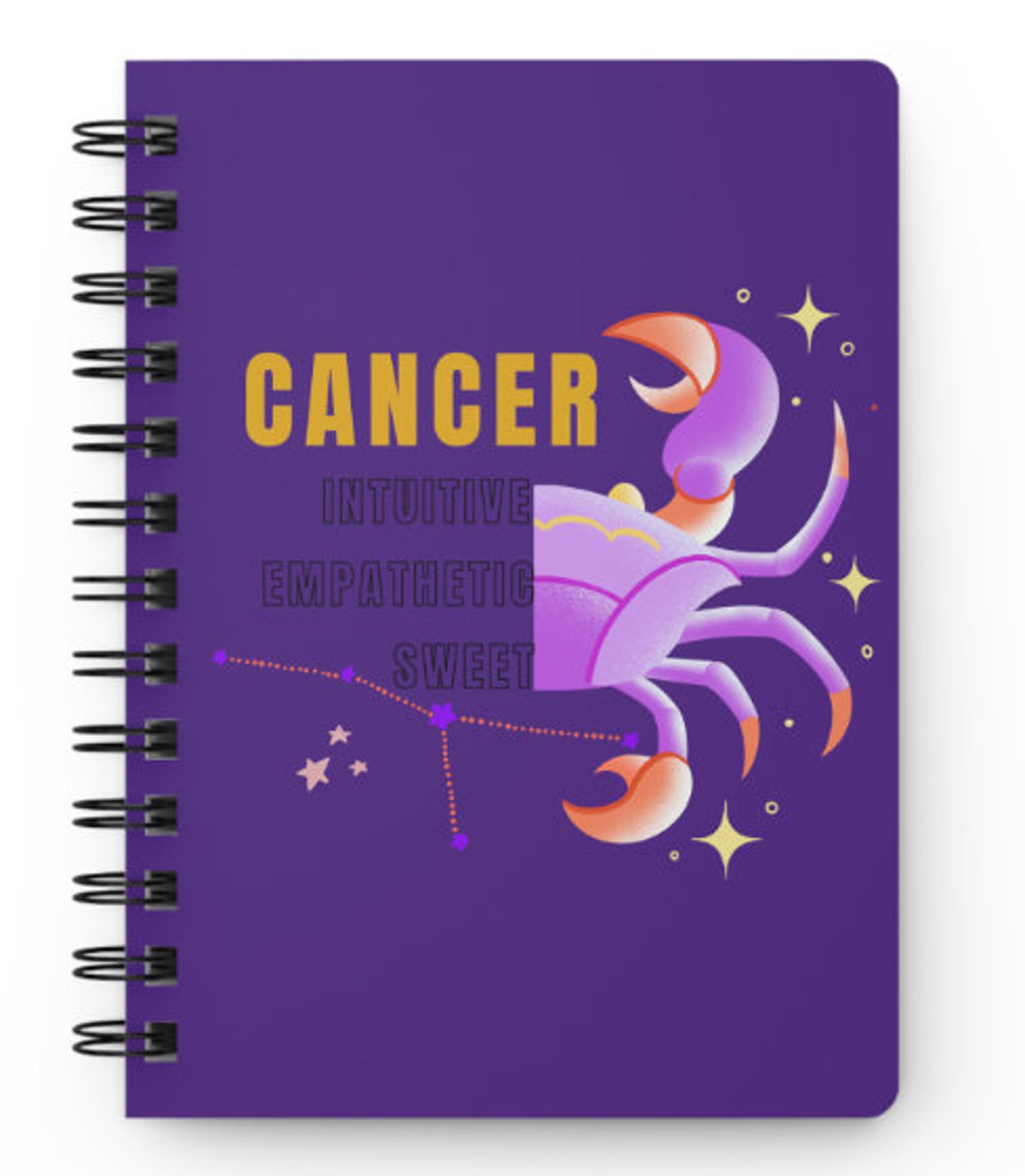 Zodiac Spiral Bound Journal- Taurus, Gemini and Cancer - Etsy