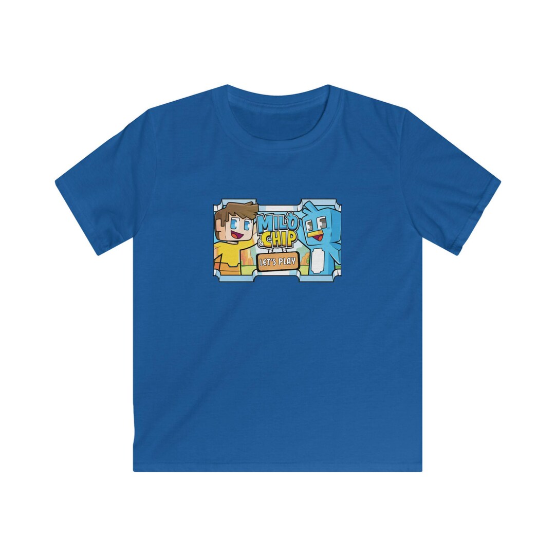 Milo and Chip Youtubers Kids Tee | Cartoon Youtuber Graphic - Etsy