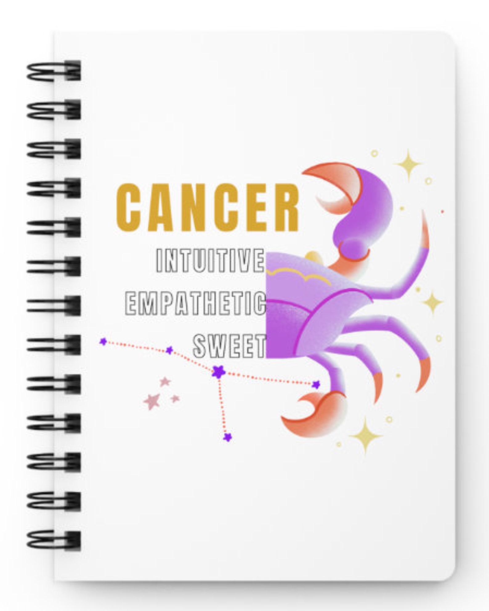 Zodiac Spiral Bound Journal- Taurus, Gemini and Cancer - Etsy
