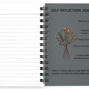 Self-reflection Spiral Bound Journal - Etsy