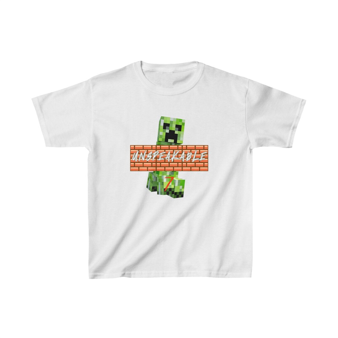 Unspeakable Minecraft Creeper Kids Heavy Cotton™ Tee - Etsy