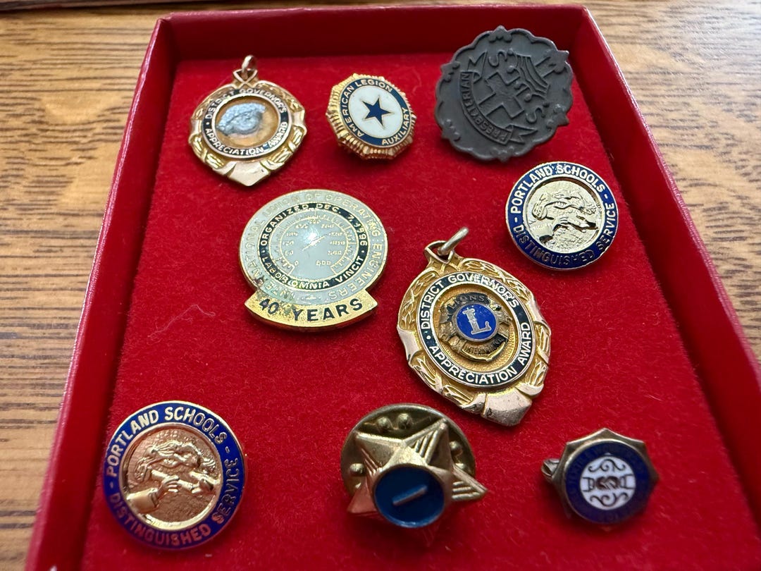 Lot of 12 Lapel Pins and Tie Pins, 1970’s - Etsy