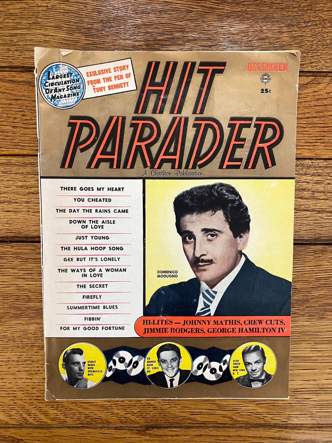Magazine, the Hit Parade, December 1958 - Etsy