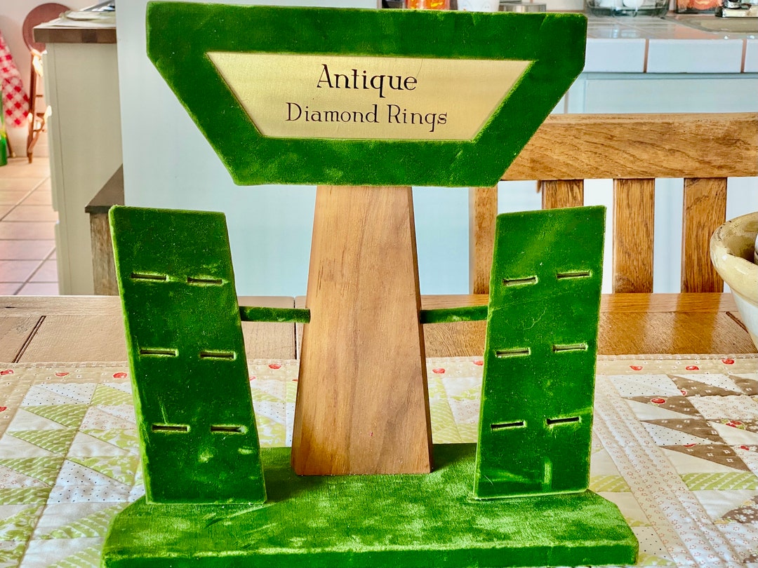 Jewelry Display, Art Deco Vintage Diamond Ring Display/ Ring Display - Etsy