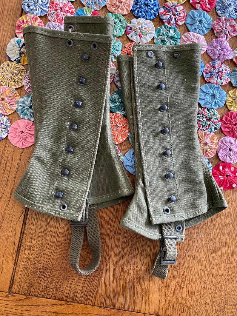 Vintage 1950’s US Army Spats Leggings Army Green Size 1R - Etsy