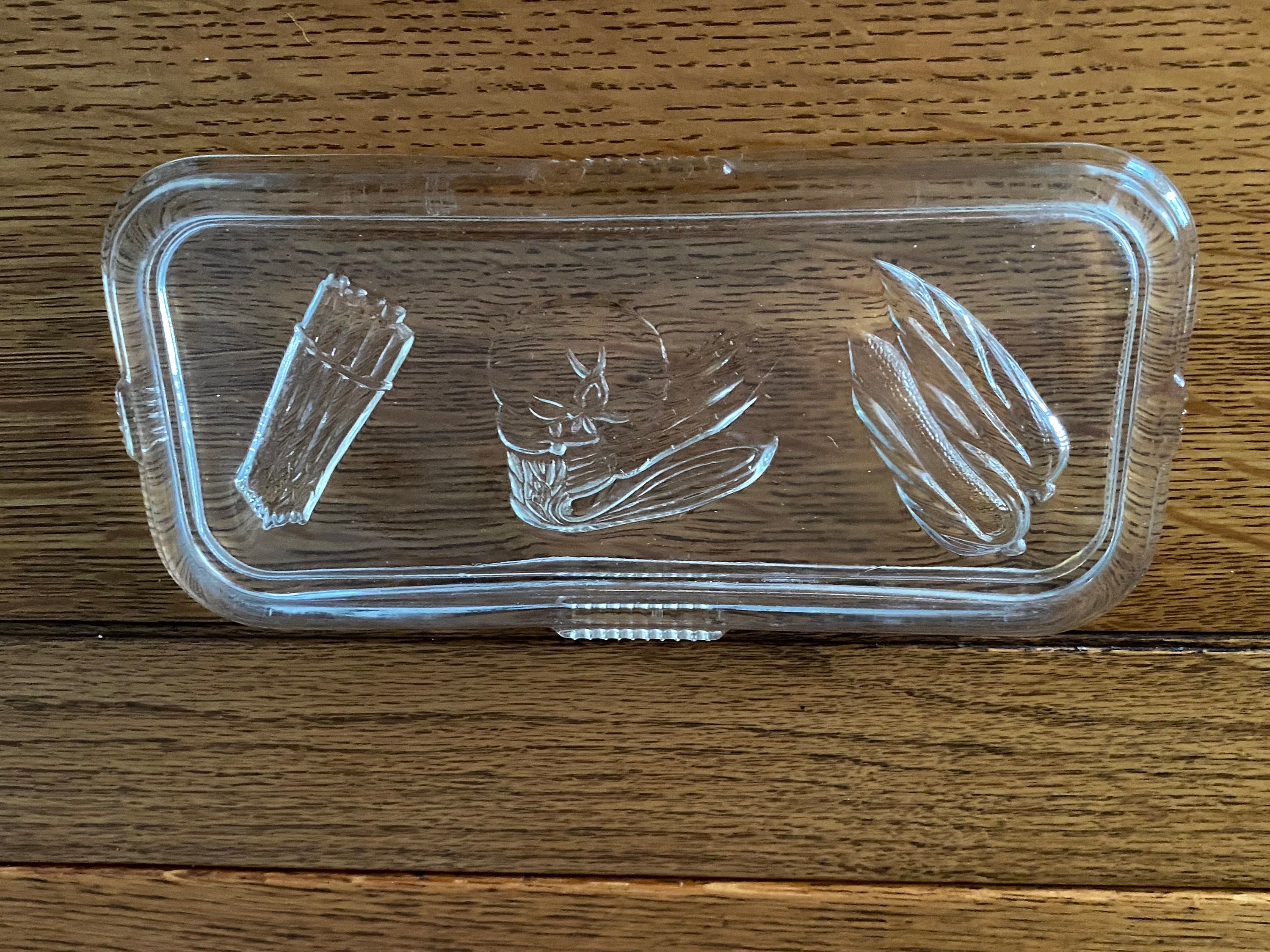 Vintage Rectangular Federal Glass Refrigerator Lid - Etsy