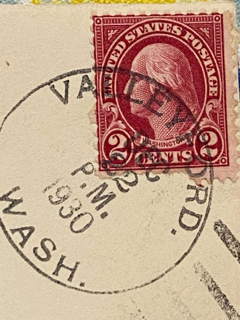 Red 2 Cent 1930 George Washington Postage Stamp Used - Etsy