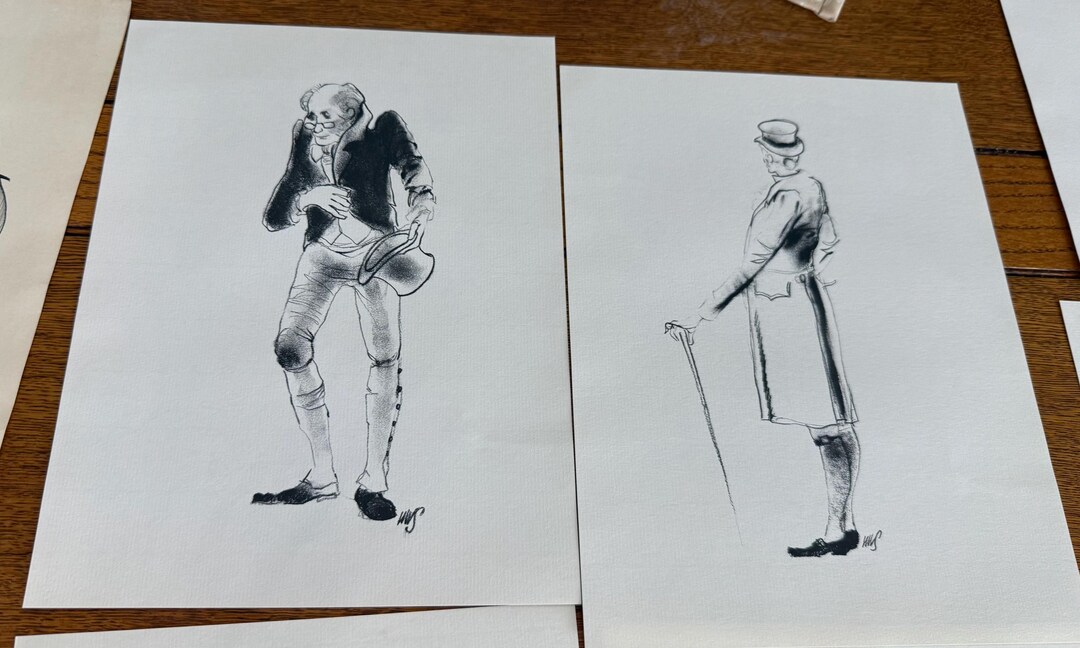 Drawings by Steidel Potfolio “ A Dicken’s Christmas “ in Cannon Beach ...