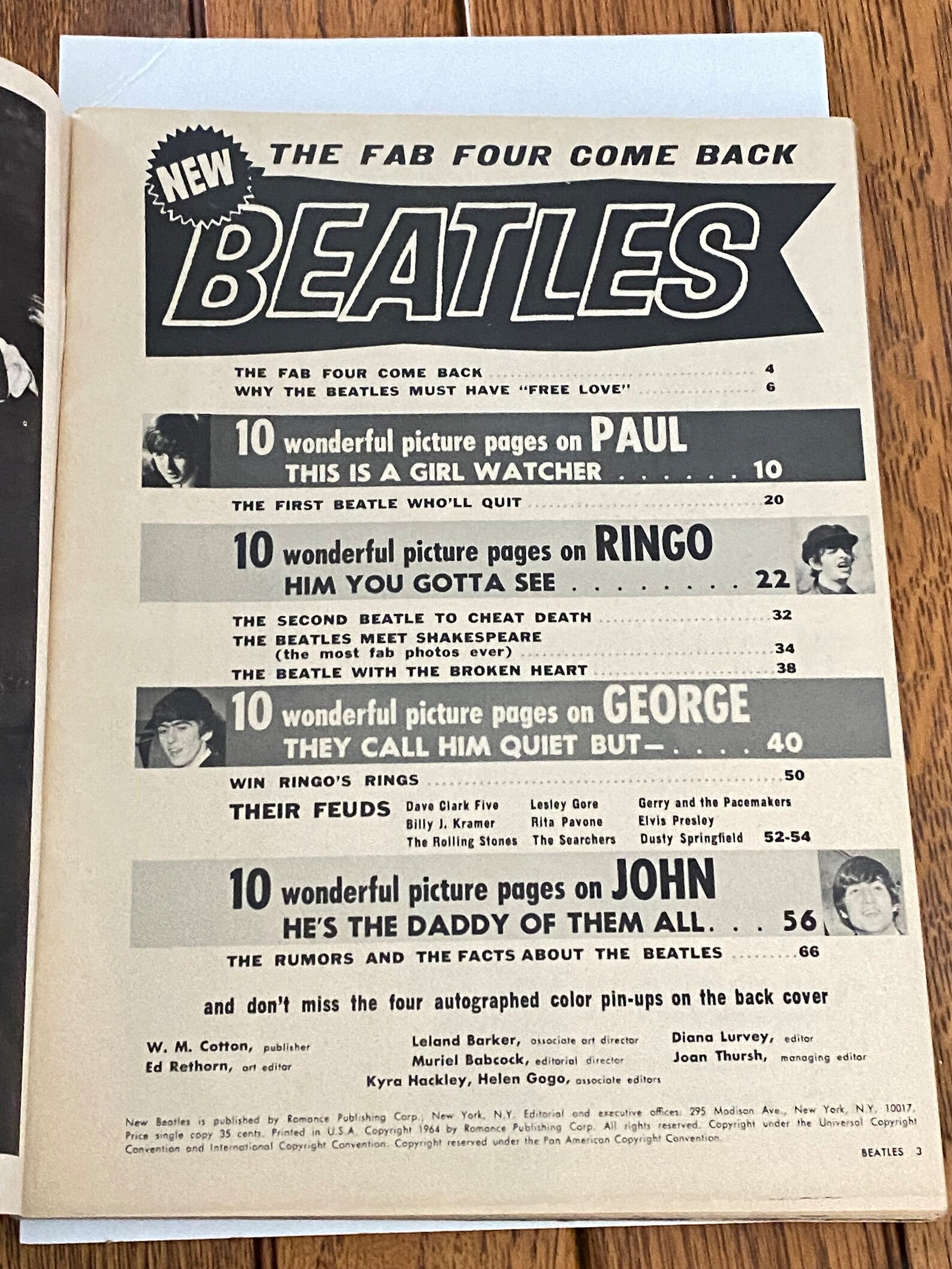 Magazine, 1964 Beatles Magazine - Etsy