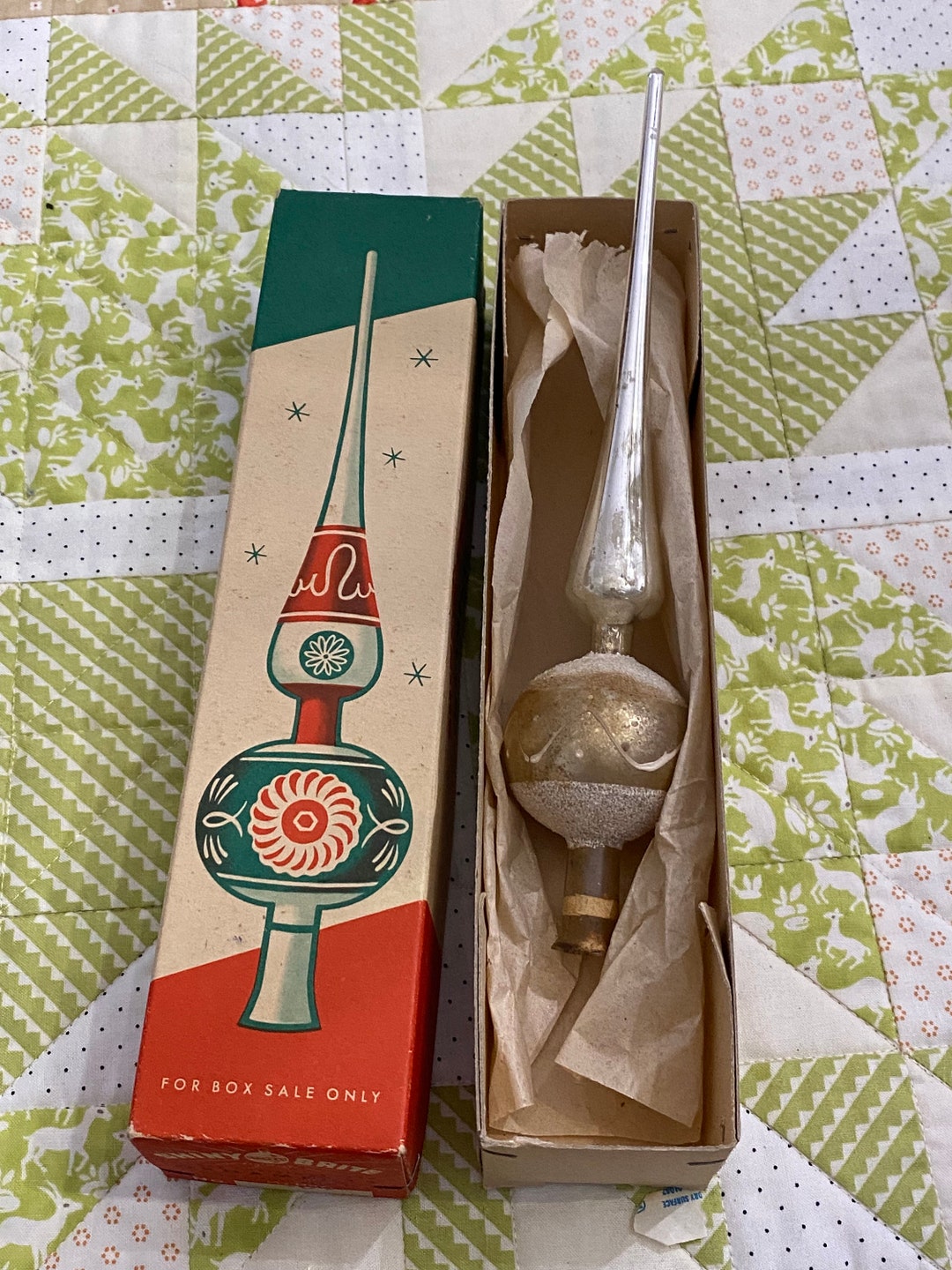 Vintage Shiny Brite Tree Topper, 1940s Made in West Germany - Etsy