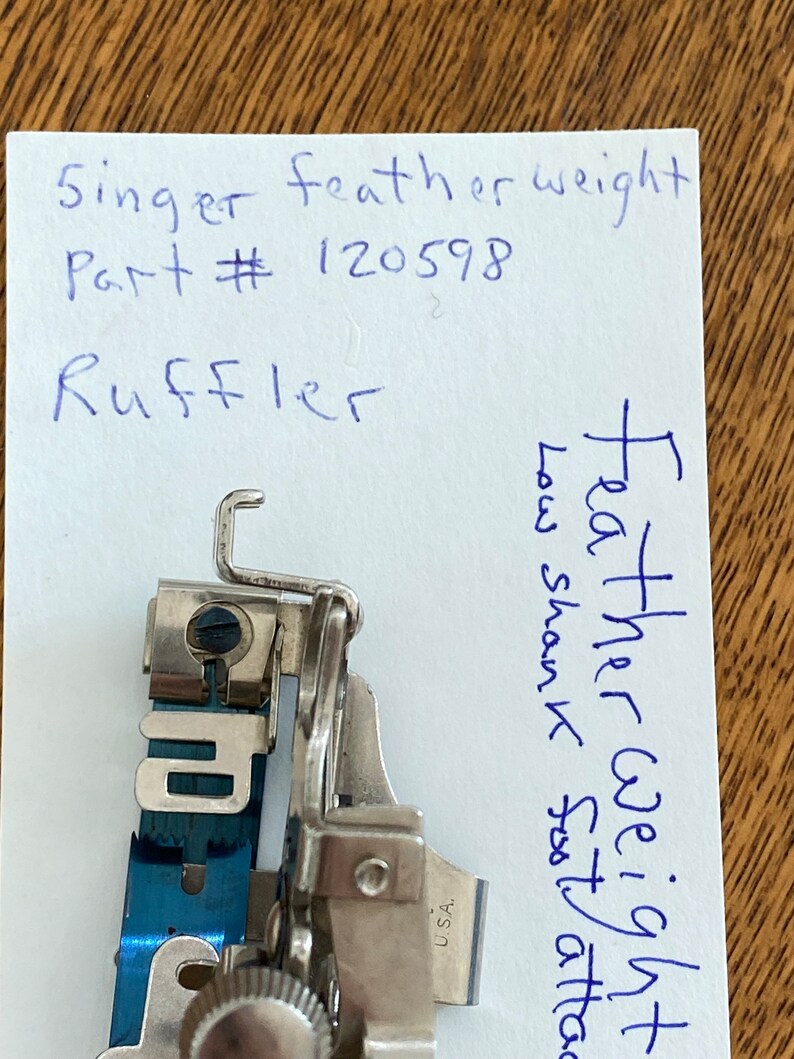 Singer Featherweight Ruffler, Pat 120598 - Etsy