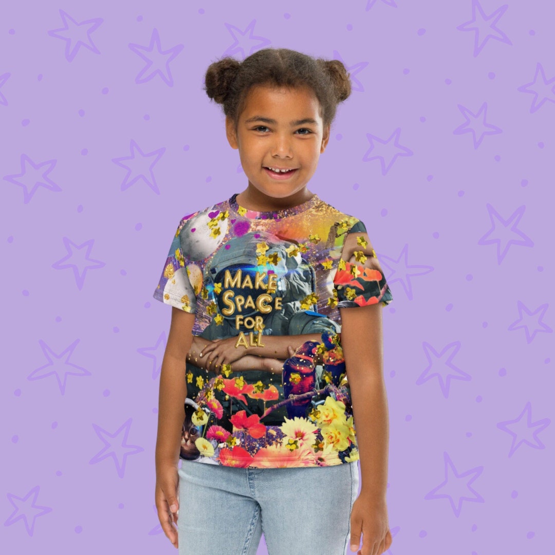 Make Space for All T-shirt Kids Space Shirt for Girls T-shirt for Girls ...