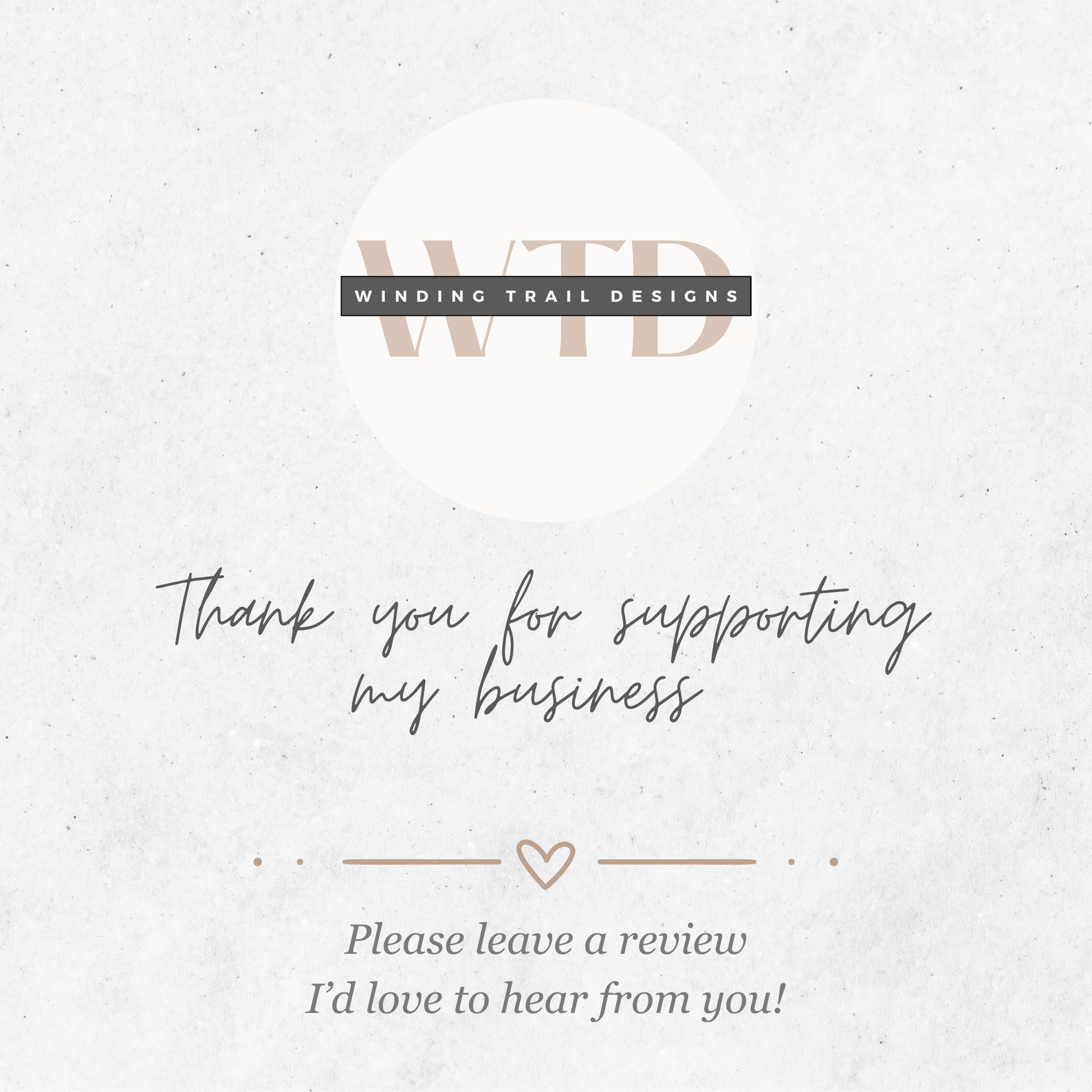 Boho Floral Thank You Card, Boho Thank You Note, Neutral Pampas Grass ...