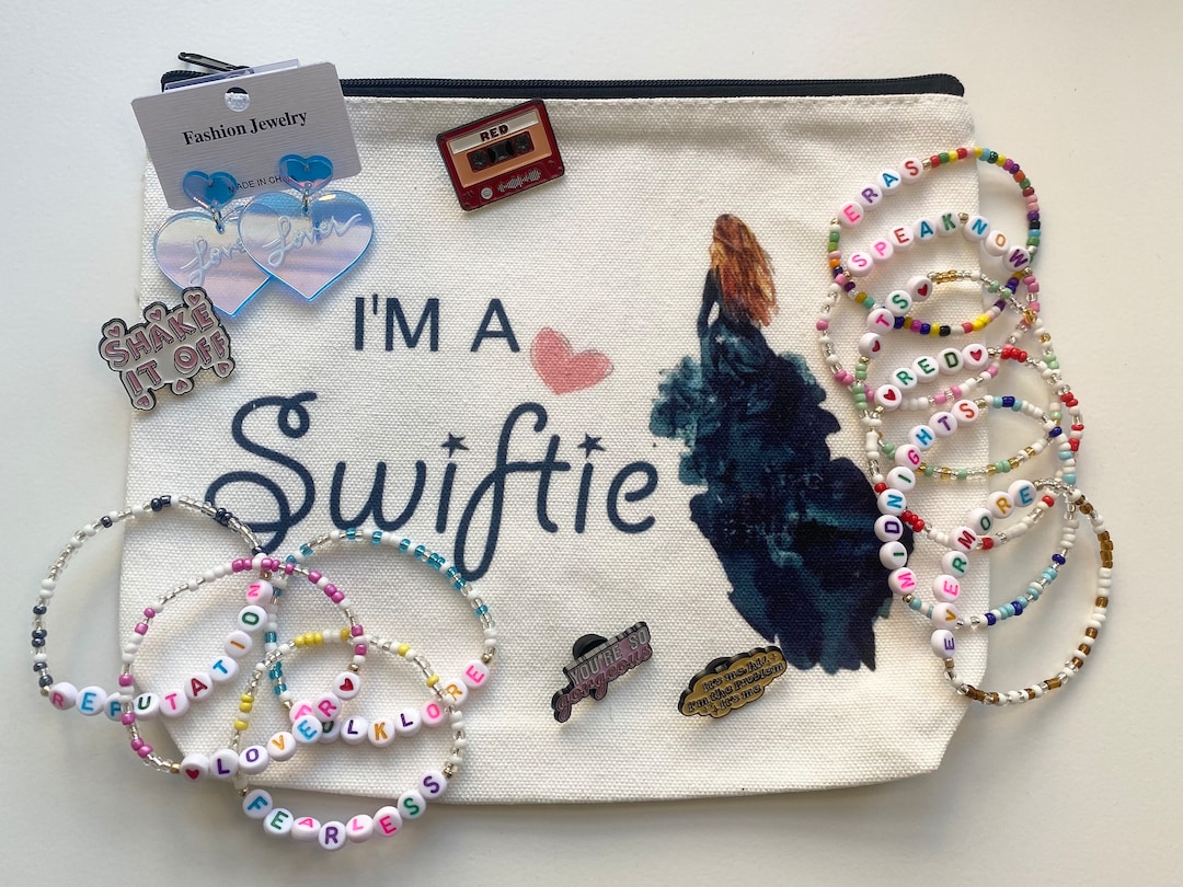 Taylor Swift Gift Taylor Swift Merch Swiftie Pouch Bracelets - Etsy