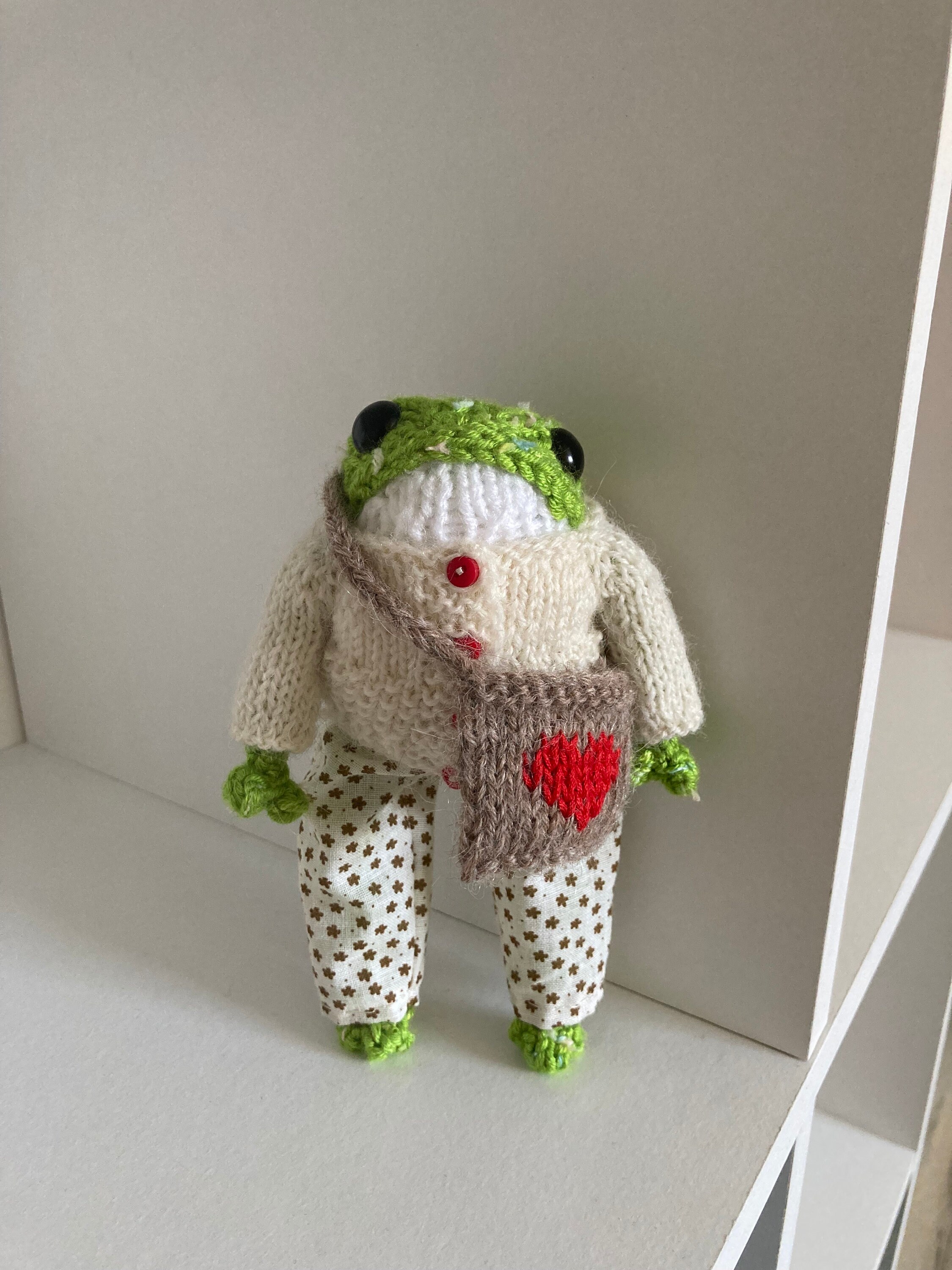 Hand Knitted Frog Doll Stuffed Animal Plushie - Etsy