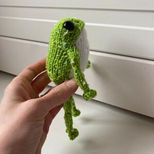 Hand Knitted Frog Doll Stuffed Animal Plushie - Etsy