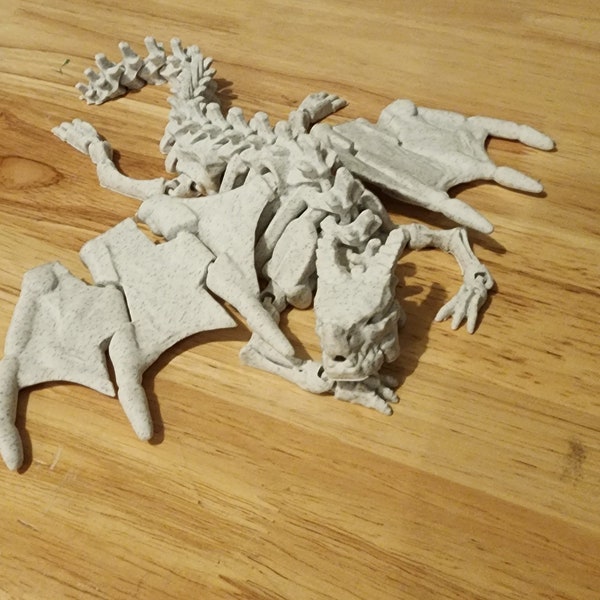 Articulated Bone Dragon - Etsy