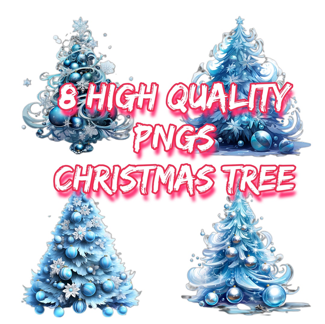 Christmas Trees Clip Art Collection-antique Winter Holiday - Etsy